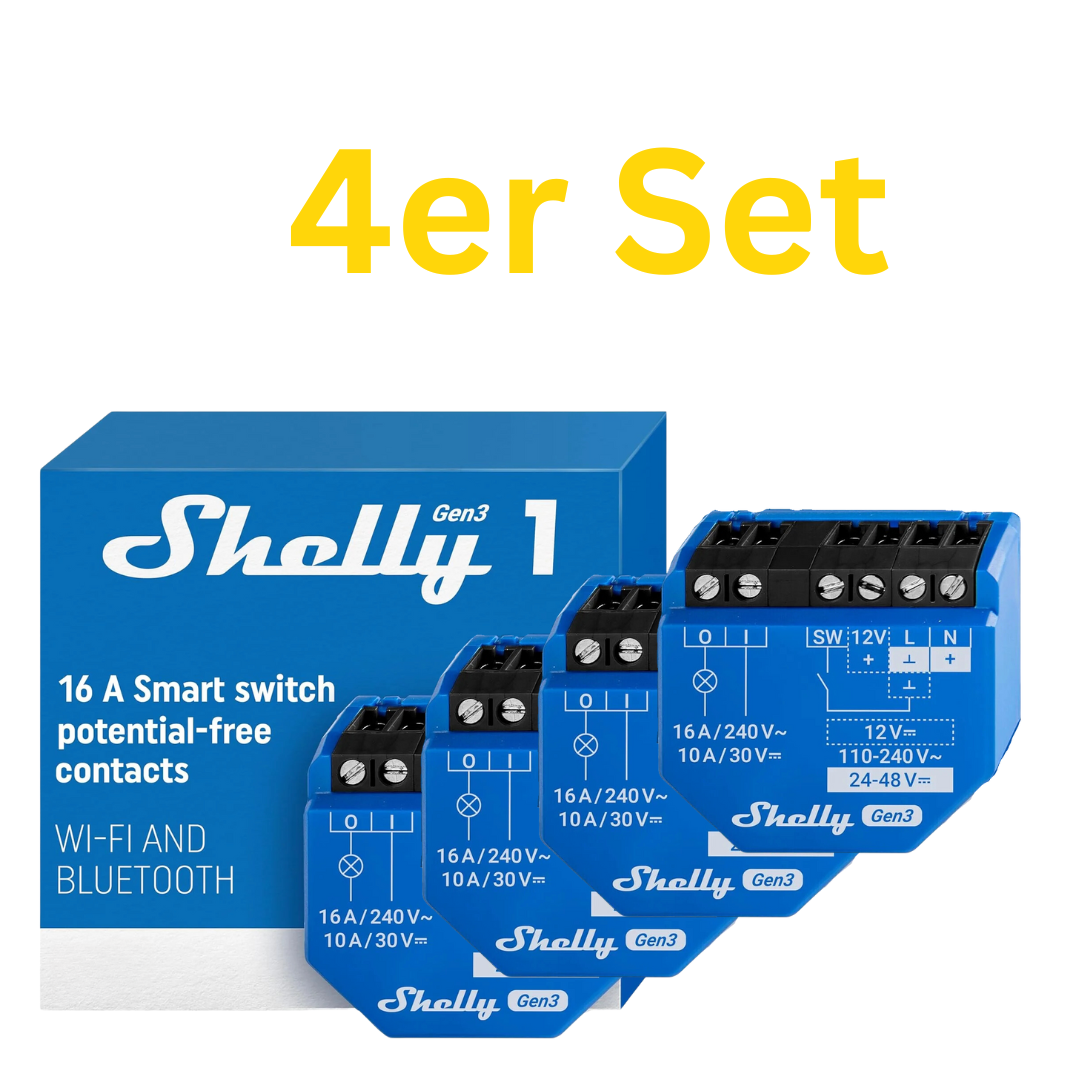 Shelly 1 Gen3 4er Set
